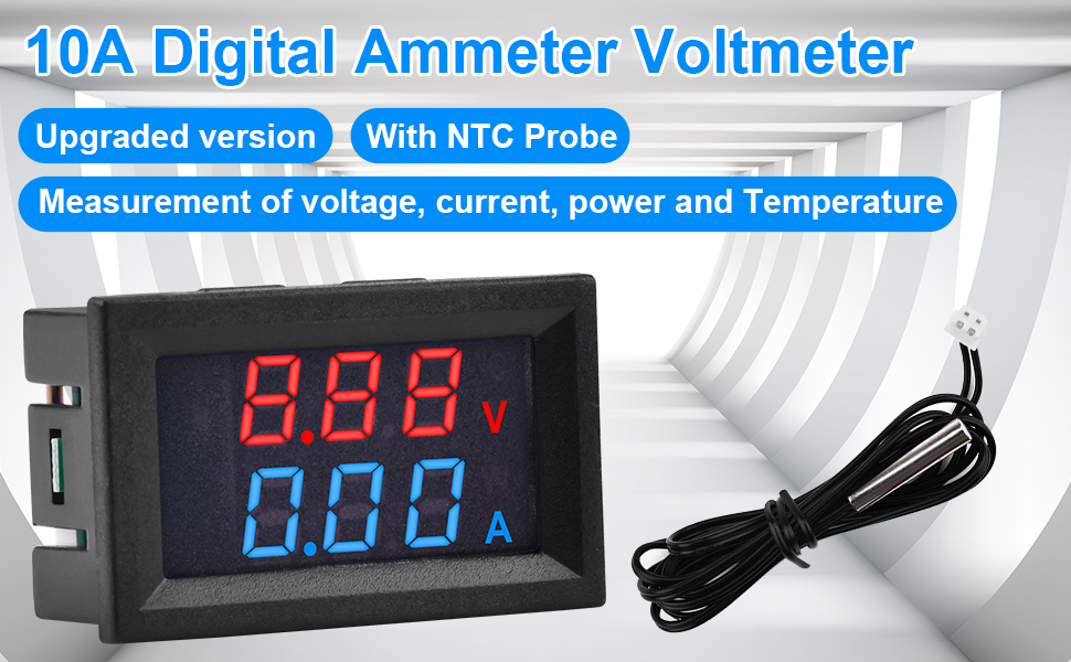 Diymore Digital Ammeter Voltmeter Upgraded Version 2pcs Dc100v 10a