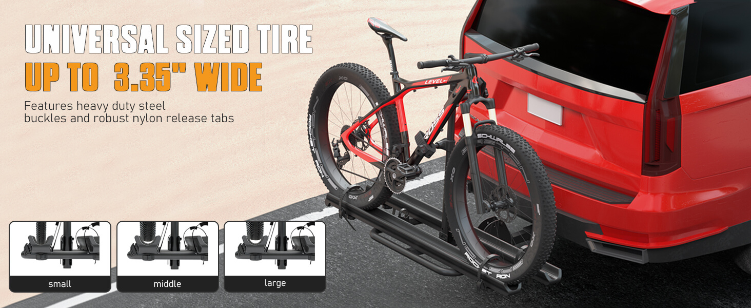 Amazon.com: HOPE YOU READY 2 Bike Rack with Ramp, 2" Hitch Mounted Heavy Duty : Sports & Outdoors