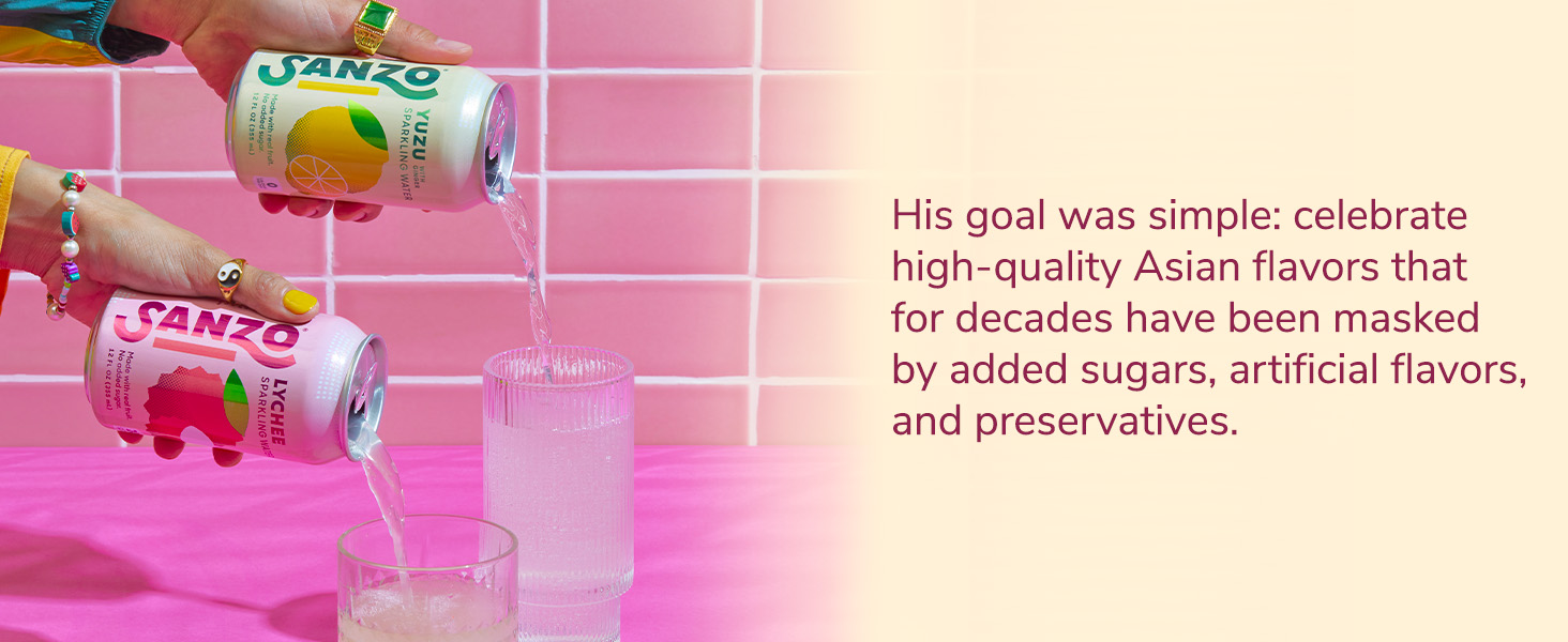 Amazon.com: Sanzo Flavored Sparkling Water - Pomelo (Grapefruit) 12-Pack - Carbonated Drink Made ...