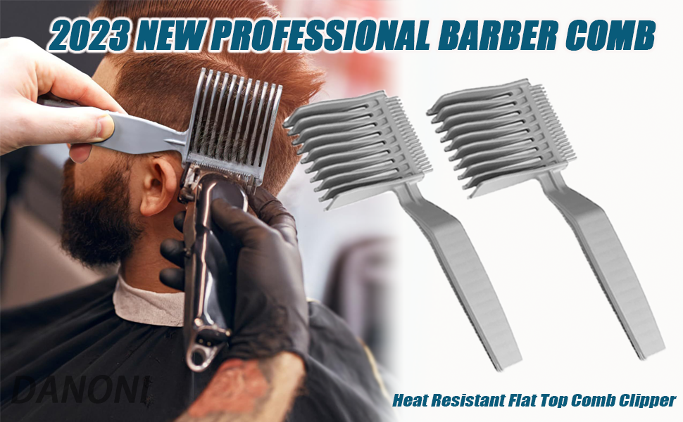 Amazon.com : Barber Fade Combs Tool, Hair Cutting Comb Heat Resistant Clipper Comb Curved ...