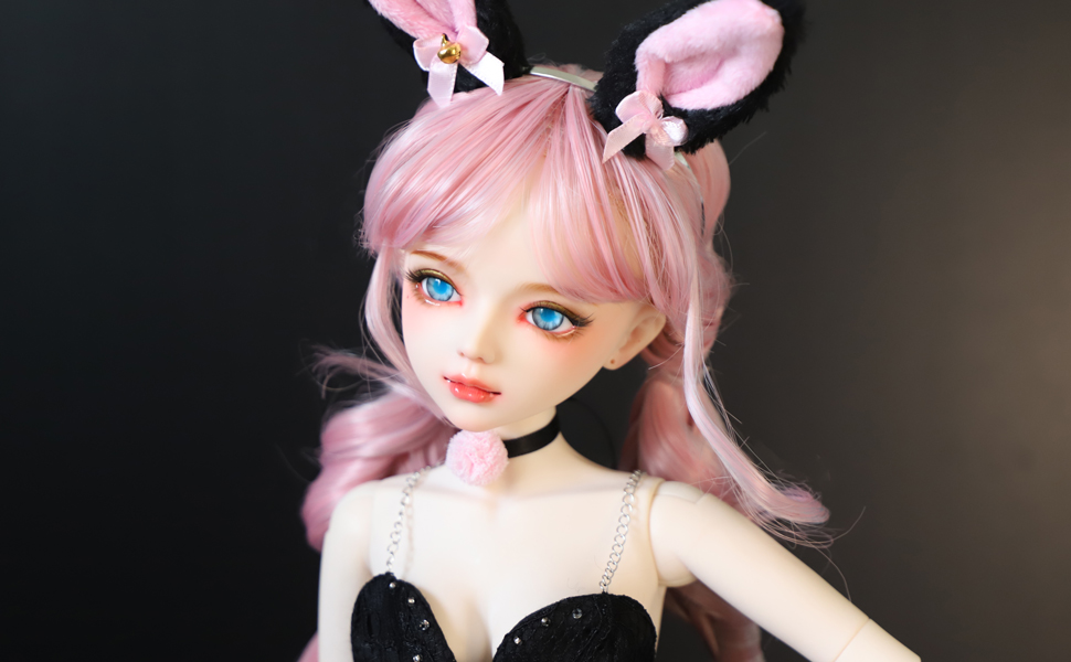 Amazon | VLEYAN 手描 球体関節人形 bjdドール BJDDoll 1/3 ドール 最高のプレゼント, 身長56 cm, 手作りメイク (バニーガール) | 人形・ドール | おもちゃ