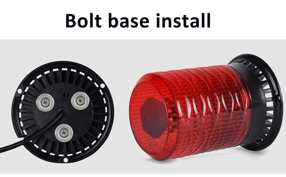 Amazon.com: LED Strobe Siren Light Industrial Beacon Warning Light with ...