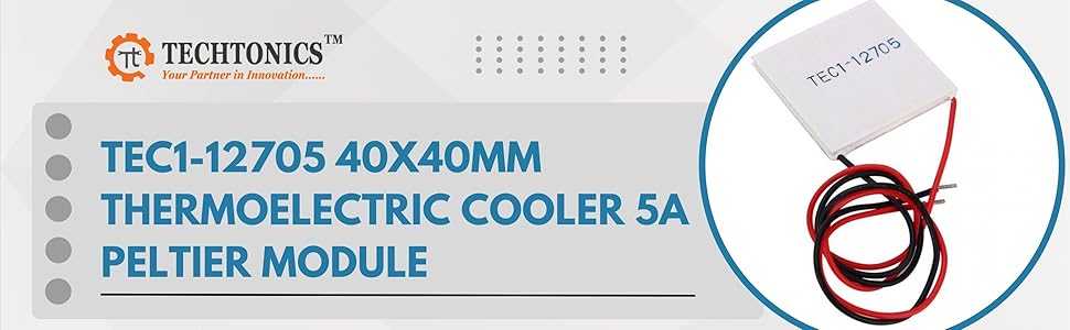 Techtonics TEC1-12705 Heatsink Thermoelectric Cooler Cooling Peltier ...