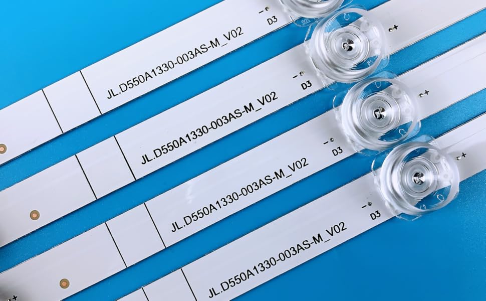 Amazon.com: PANMILED 8 Pieces LED Backlight Strips for Hisense 55” TV 55R6000FM 55H6F 55R7F ...