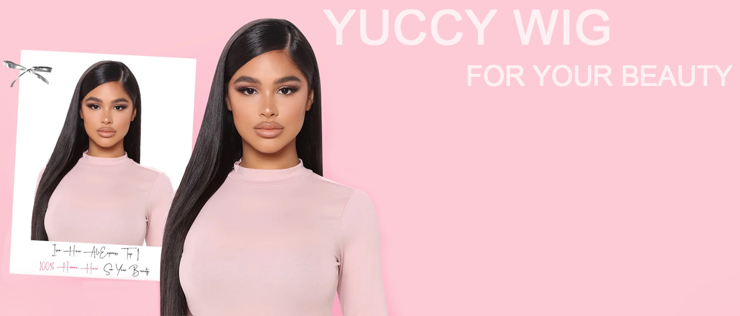 Amazon.com : yuccy 40 Inch Human Hair Wig - 13x4 Straight Lace Front, 200% Density, Glueless ...