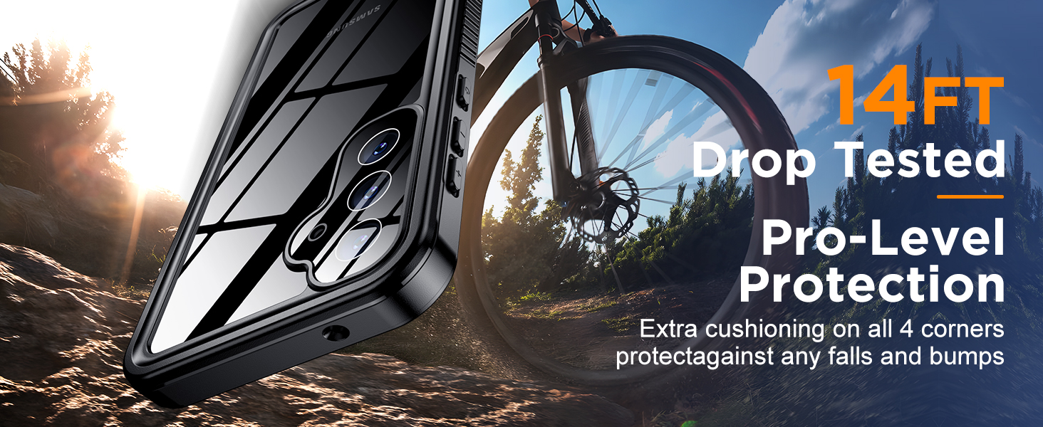 Amazon.com: Temdan Designed for Samsung Galaxy S25 Plus Case Waterproof, Built-in Lens & Screen ...