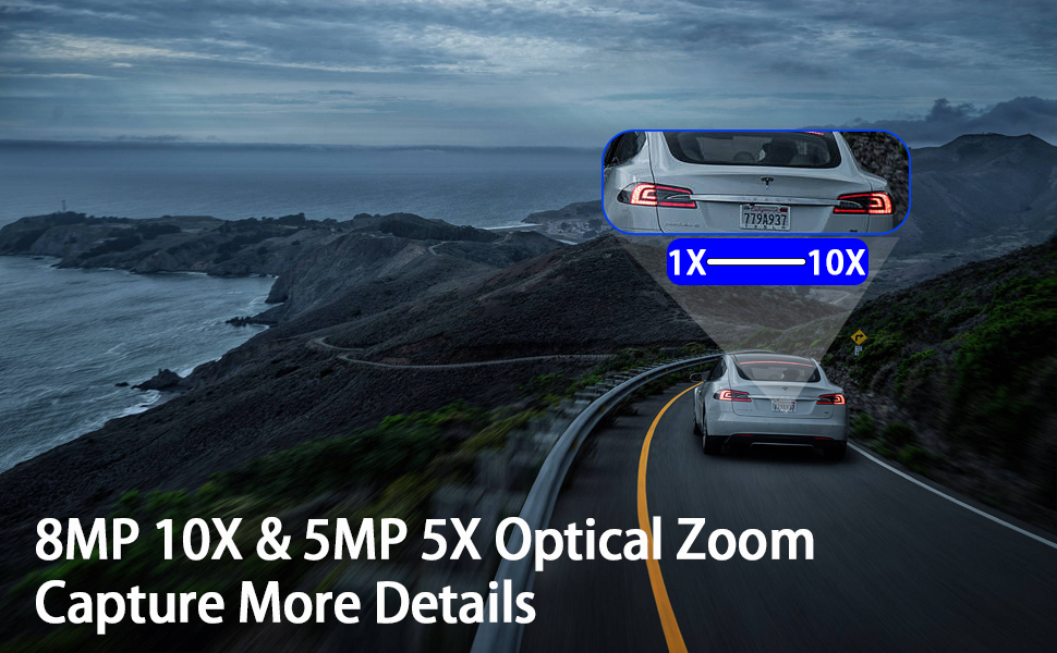 Amazon.com : 4K PTZ POE Outdoor Security Camera, 10X Optical Zoom Speed ...