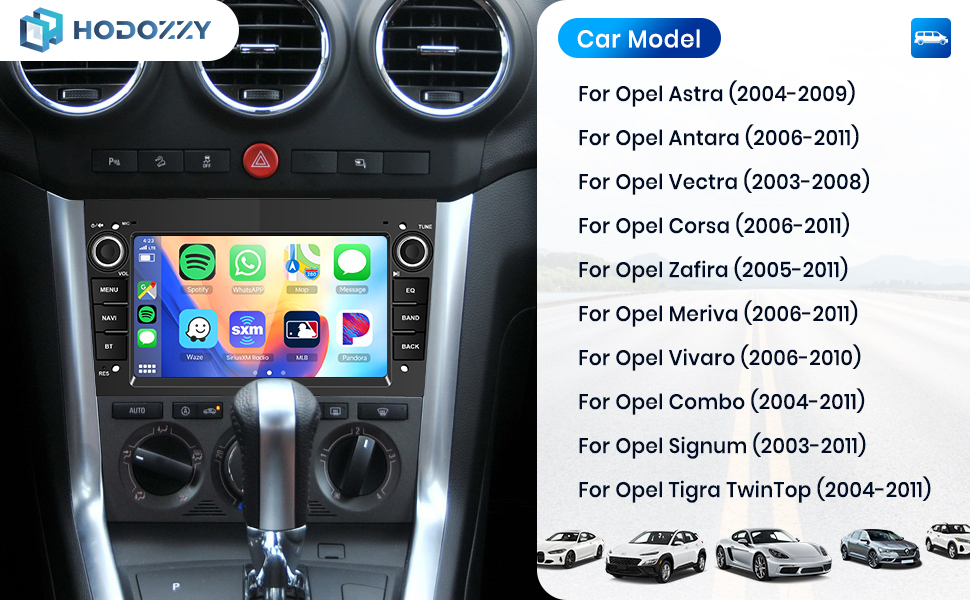 Hodozzy 2G+64G Android Autoradio für Opel Corsa/Astra/Zafira/Meriva/Vectra/Antara/Vivaro/Combo ...