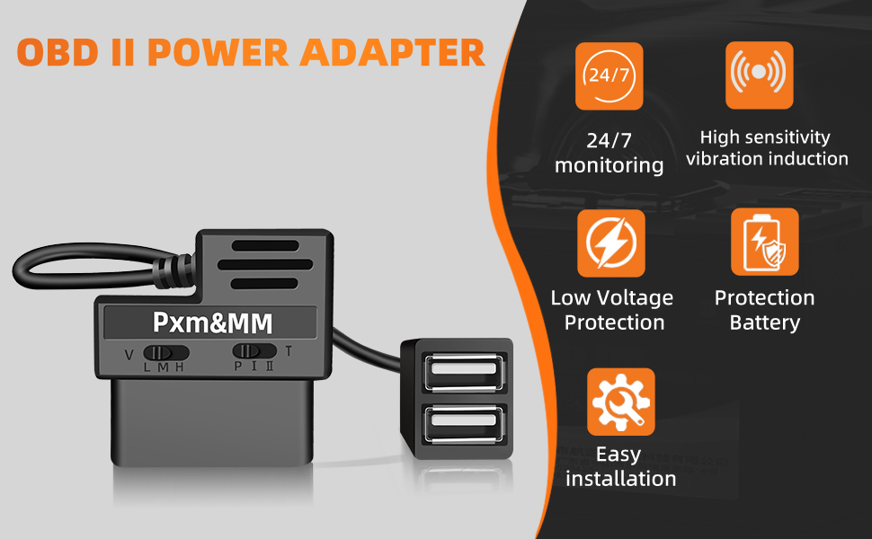Amazon.com: for Garmin Dash Cam Constant Power Cable,OBD-II Adapter ...