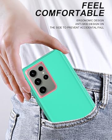 Amazon.com: HONG-AMY for Samsung Galaxy S23 Ultra Case, S23 Ultra Case with Self Healing ...