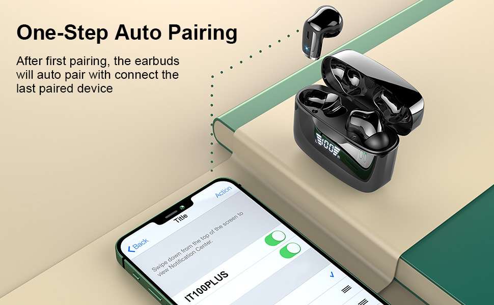 Wireless Earbuds, Bluetooth 5.3 Headphones in ear, Stereo Earphones ...