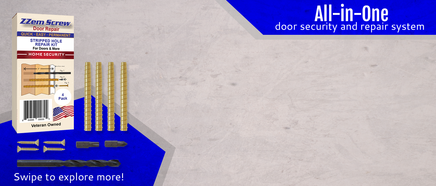 8 Pack Permanent Stripped Screw Hole Repair and Door Reinforcement ...