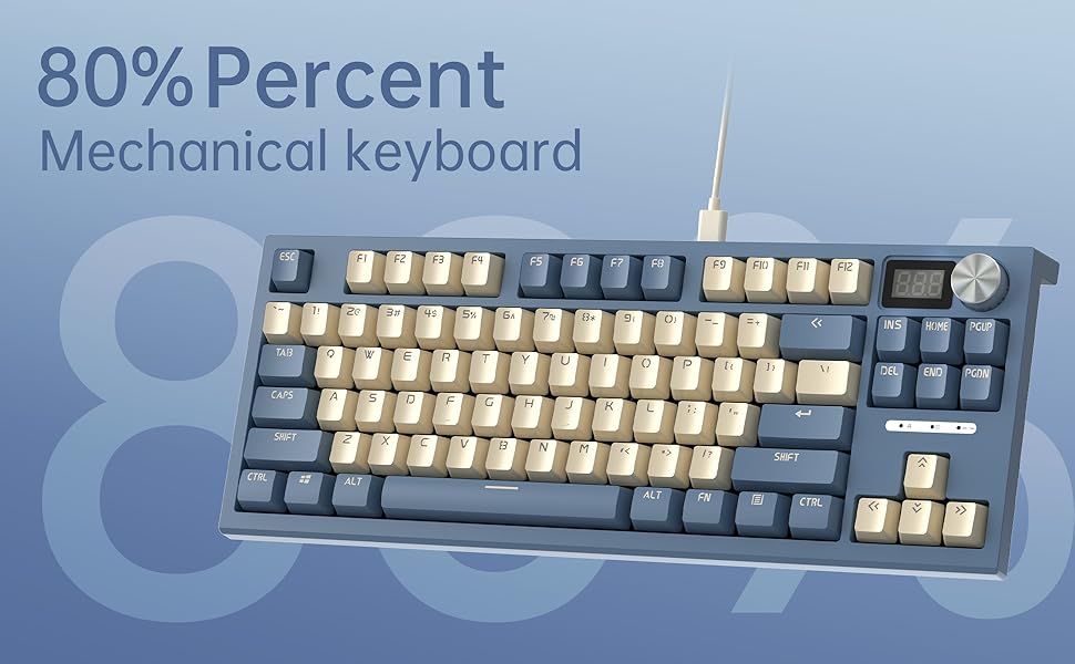 Wired Mechanical Gaming Keyboard, Hot Swappable Mechanical, RGB Backlit ...