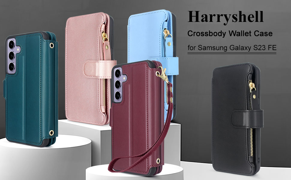 Amazon.com: Harryshell Crossbody for Samsung Galaxy S23 FE 5G Case Wallet [8 Card Slots] with ...