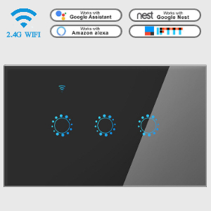 Smart Touch Panel Light Switch, Smart Switch Support Voice Control ...