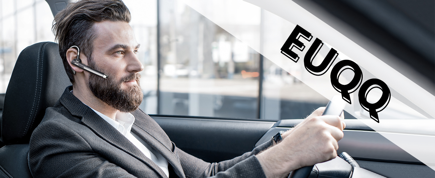 Amazon.com: EUQQ Bluetooth Headset Single Ear Business Earbuds, Wireless Bluetooth Headset with ...