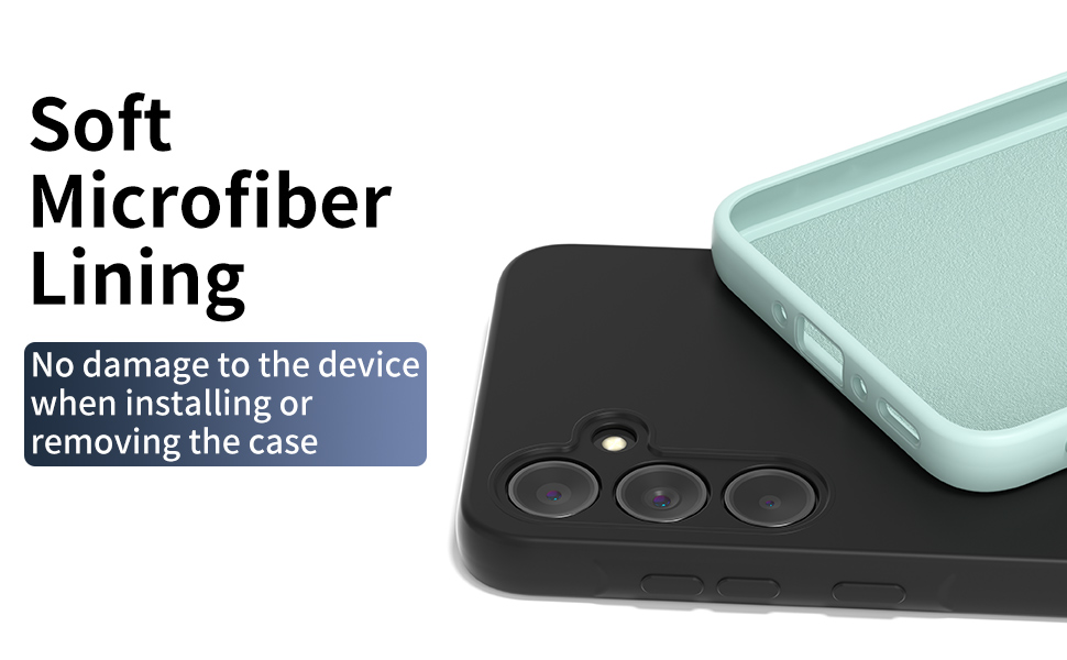 Foluu Designed for Samsung Galaxy A55 5G Case, Silicone Shockproof Phone Case with [Soft Anti ...