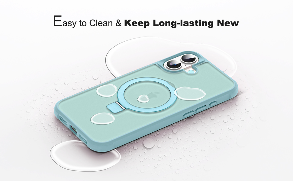 Amazon.com: SKYLMW Compatible with iPhone 16 Plus Case with Invisible Magnetic O-Ring Stand ...