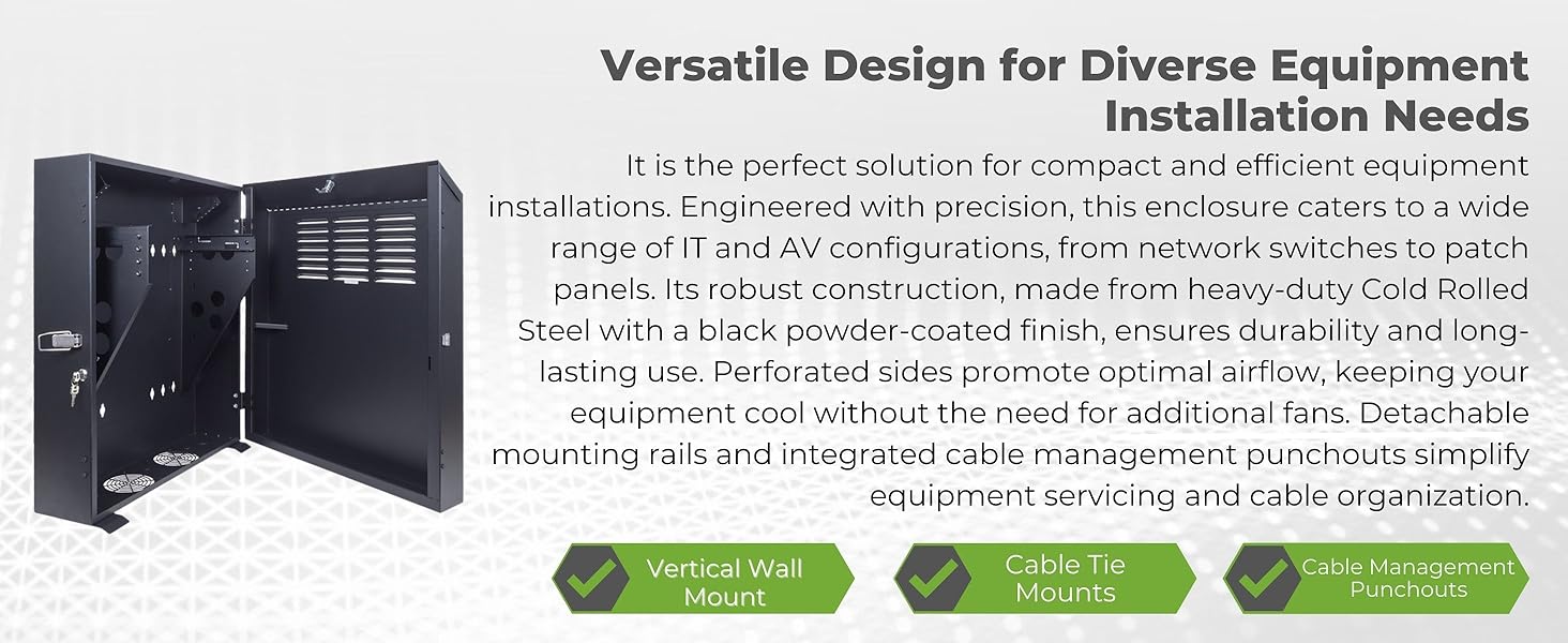 Amazon.com: NavePoint 5U Vertical Server Rack Enclosure, Low Profile, 20" Deep, Max Weight ...