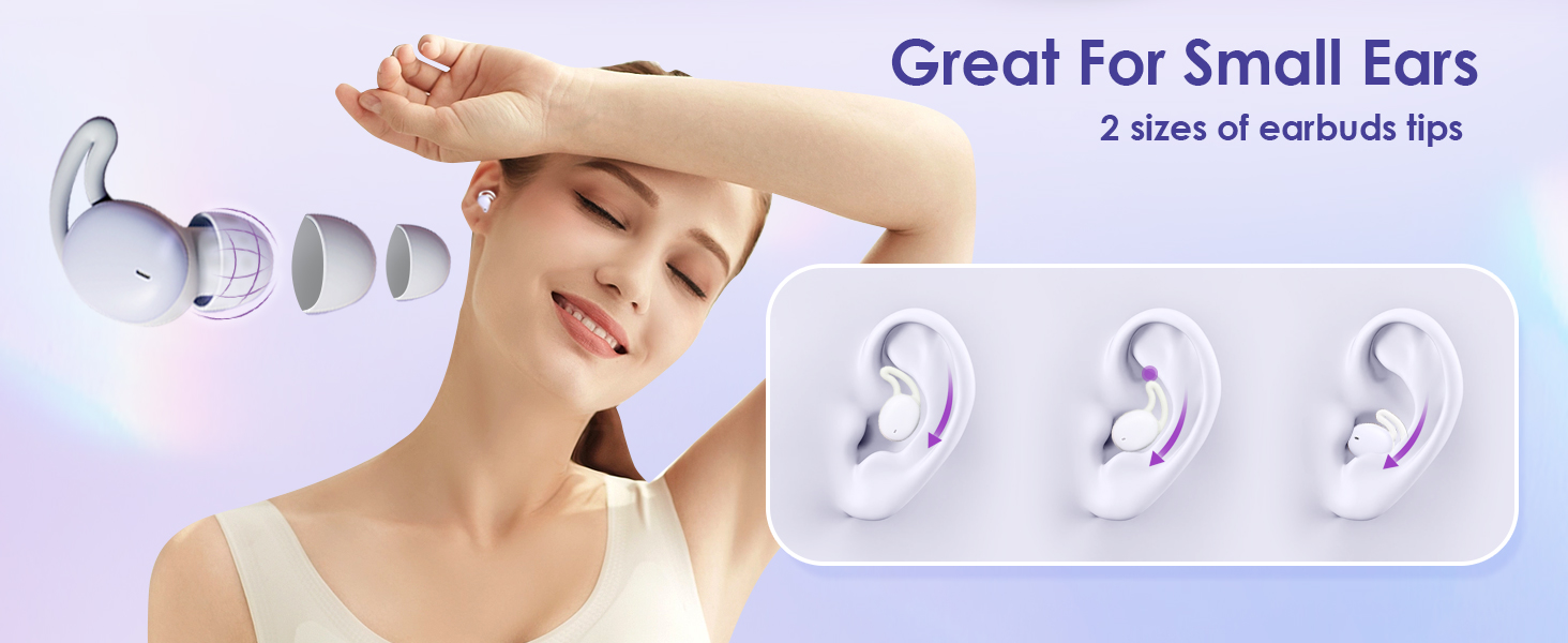 Amazon.com: Xmenha Wireless Sleeping Sleep Earbuds for Side Sleepers ...