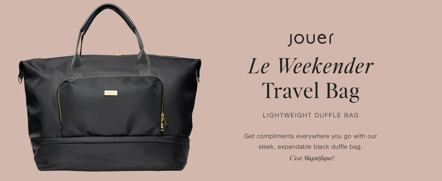 Amazon.com: Jouer Le Weekender Travel Bag, Overnight Bag for Women, Large Travel Duffle Bag ...