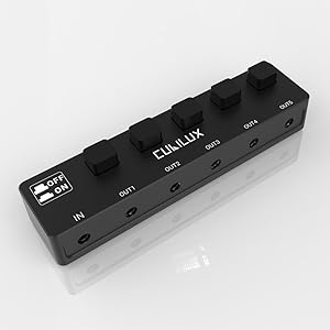 Amazon.com: Cubilux 5-Way 3.5mm Headphone Splitter with Switch Control ...