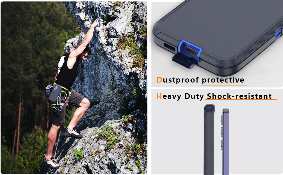 Amazon.com: TMIDVFV Compatible with Samsung Galaxy S25/S24 Plus Case, with Belt Clip Holster ...