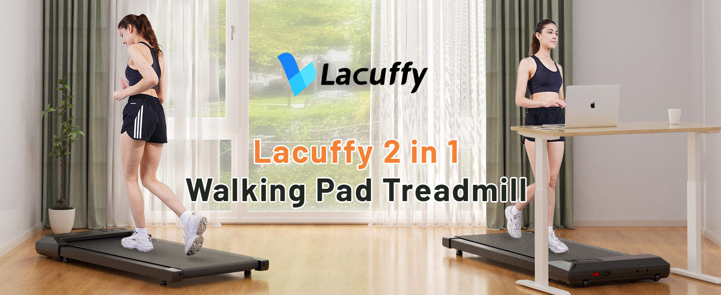 Amazon.com : Lacuffy Walking Pad, Walking Pad Treadmill, Under Desk Treadmill for Home Office ...