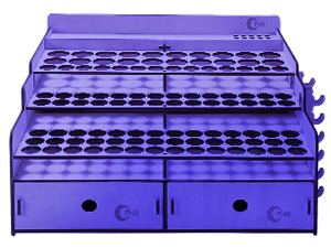 Amazon.com: OPHIR Wooden Paint Rack Organizer, Miniature Paint Holder with 104 Holes of 2 Sizes ...