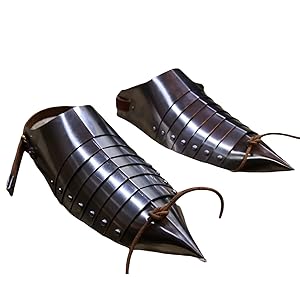Amazon.com: Medieval Steel Sabaton Armor Shoes - Halloween : Sports ...