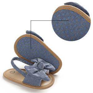 Amazon.com | COSANKIM Infant Baby Girls Summer Sandals with Flower Soft Sole Newborn Toddler ...