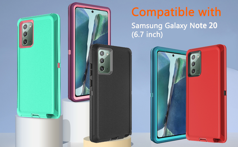 Amazon.com: HONG-AMY for Note 20 Case, Galaxy Note 20 Case with Self Healing Flexible TPU Screen ...