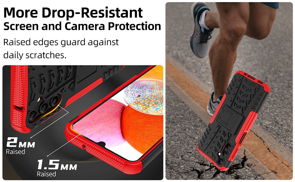 Amazon.com: Iokmax for Samsung Galaxy A14 4G/5G Case with 2 Pack Screen Protector,Military Grade ...