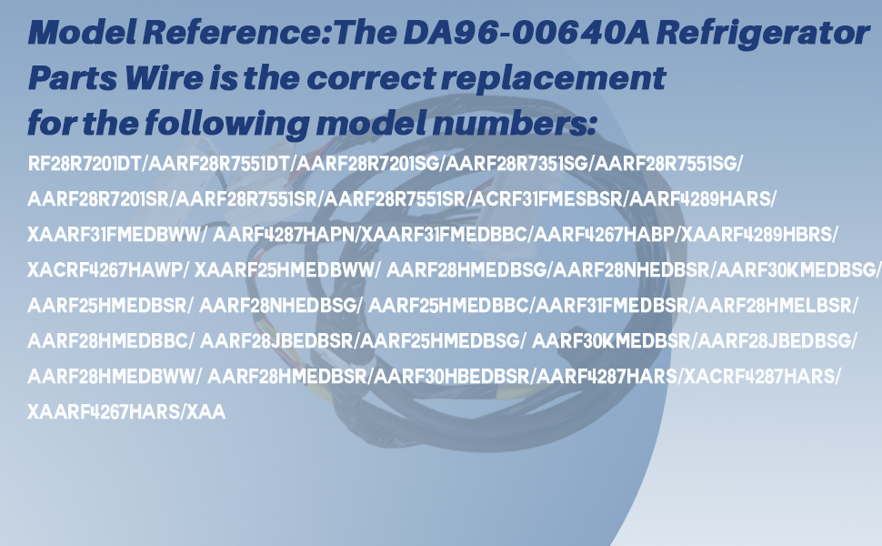 Amazon.com: DA96-00640A Refrigerator Wire Harness Fit for Samsung Refrigerator, Replace# 3970367 ...