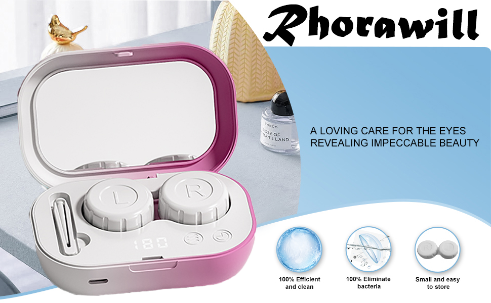 Amazon.com: Contact Lens Cleaner, Ultrasonic Contact Lens Cleaning Machine with USB Charger LED ...