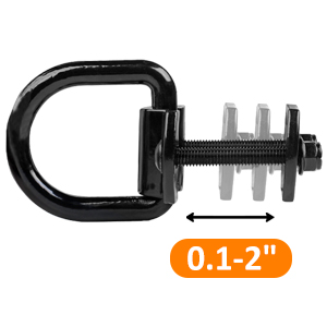 Amazon.com: GardEasy 4Pack 1/2" Heavy Duty Bolt-On Forged D Ring, Trailer Tie Down Bolt-On D ...