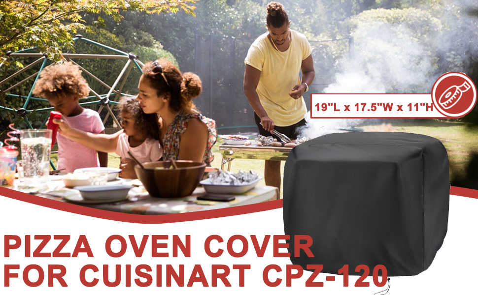 Amazon.com : Rilime Pizza Oven Cover compatible with Cuisinart CPZ-120 Indoor Pizza Oven ...