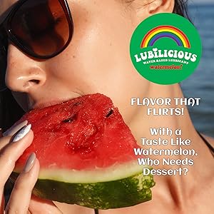 Amazon.com: Lubilicious Water Based Watermelon Flavored Lube - Water Based Lube - Watermelon ...