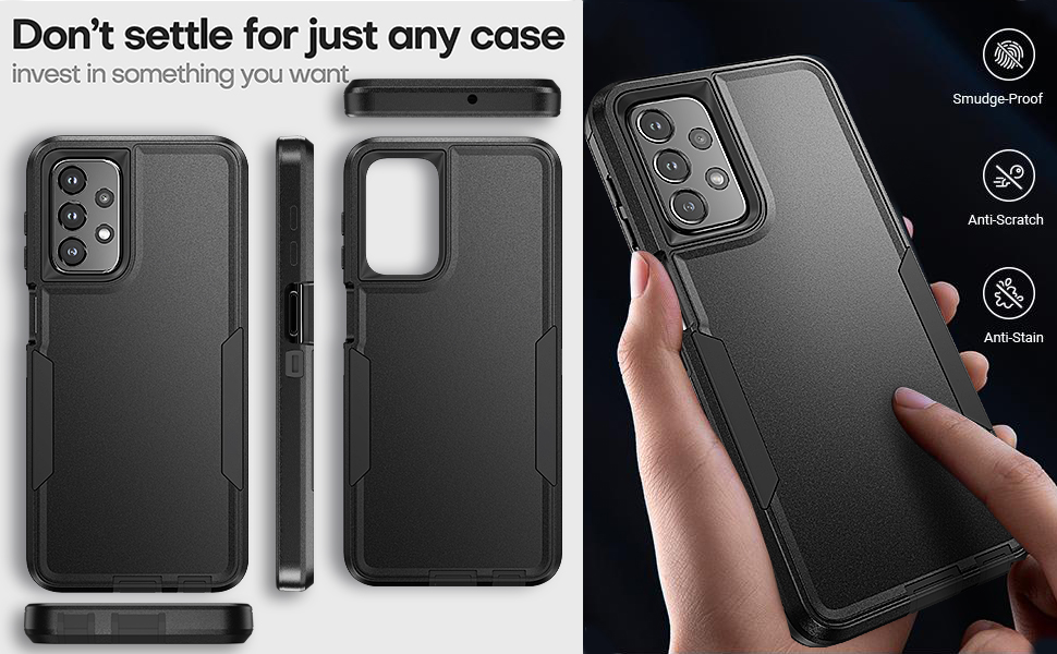 Amazon.com: Warsia for Samsung A23 5G Case,Galaxy A23 5G/4G Case with Screen Protector,[Military ...