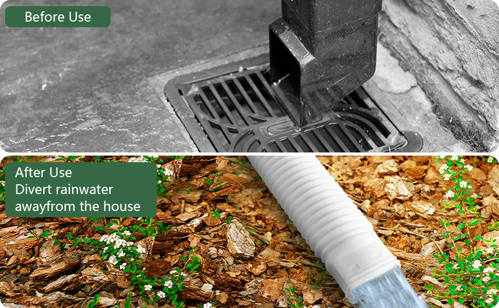 Amazon.com : MINDULLE 2 Pack Gutter Downspout Extensions, 21-58 inches ...