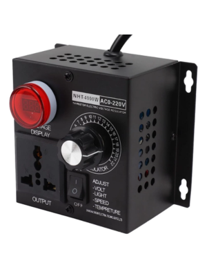 TECHTONICS NHT-4000W AC 220V 4000W Electronic Variable Voltage Regulator Speed Motor Fan Control ...