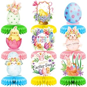 Amazon.com: Easter Centerpieces Easter Table Decorations Easter Bunny ...