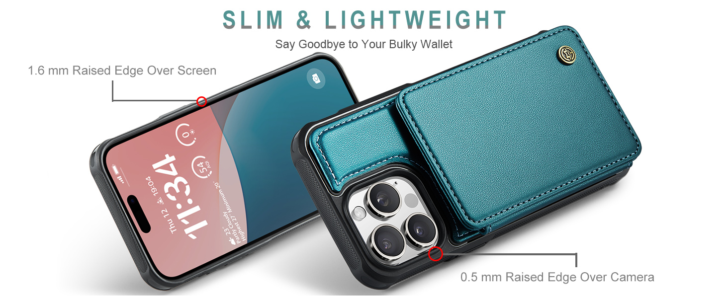 Amazon.com: Vinich for iPhone 16 Pro Max 6.9" Wallet Case with Card Holder, Case for iPhone 16 ...