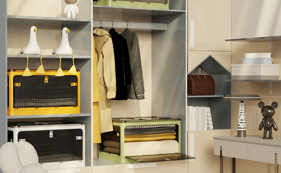 Amazon.com: FACAAJ SPO Plastic Storage Bins Organizer, Stackable ...