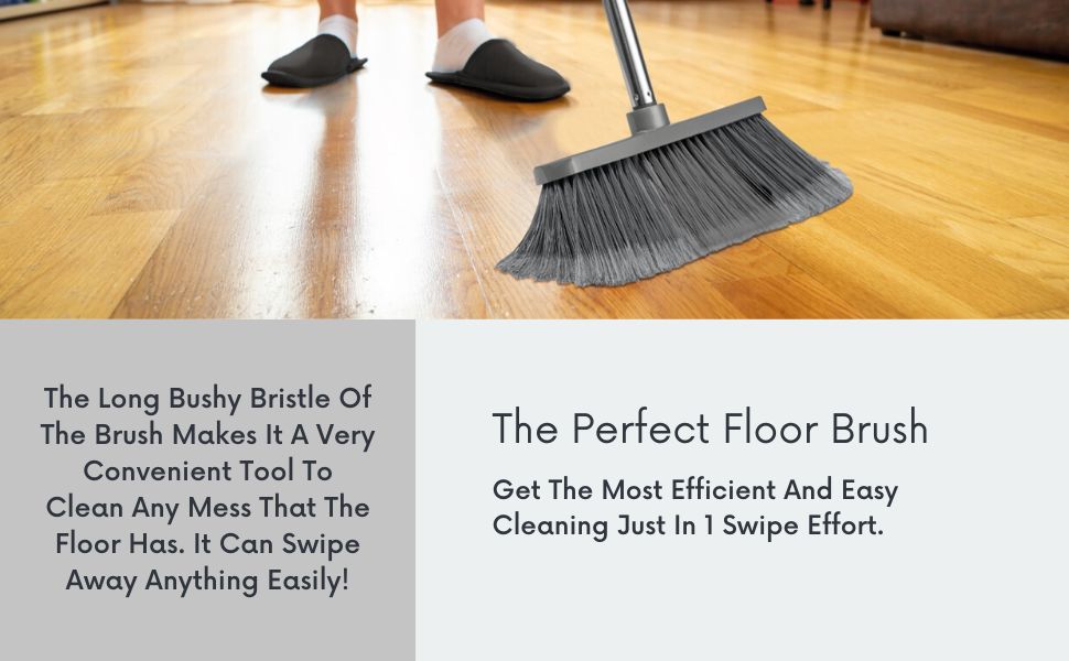 Requisite Needs Indoor Broom Soft Bristle Sweeping Brush - Perfect ...