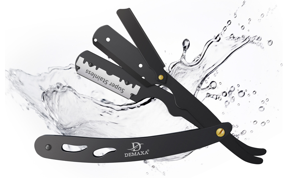 Amazon.com: 100 Straight Razor Blades with DEMAXA Shavette Straight ...