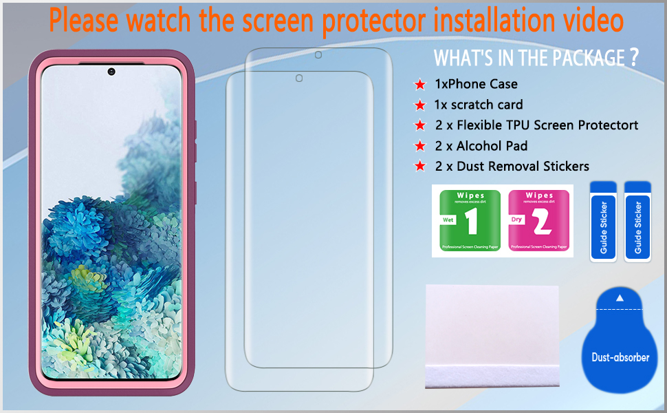 Amazon.com: HONG-AMY for Samsung Galaxy S20 Case (NOT FIT Galaxy S20 FE/Plus/Ultra), with Self ...