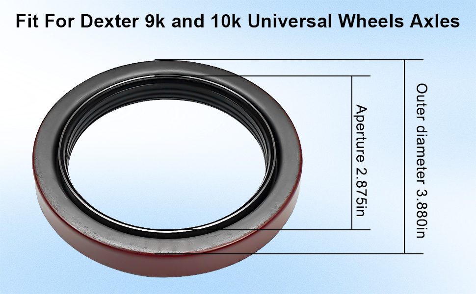 Amazon.com: HUQUZN Trailer Hub Wheel Unitized Oil Seals Fit For Dexter 9k and 10k Universal ...
