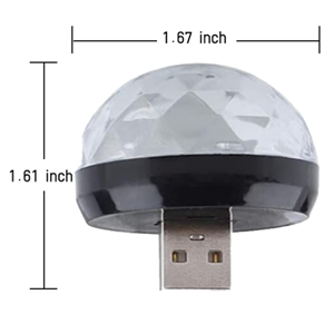 USB Mini Portable Party Lights, Disco Strobe Ball Party Lights, Stage Lighting Christmas ...