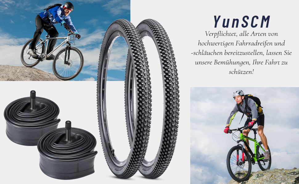 YunSCM 2er-Pack Faltbare 29 Zoll Fahrradreifen 29x2.10 Mantel 54-622 kompatibel 57-622 ...